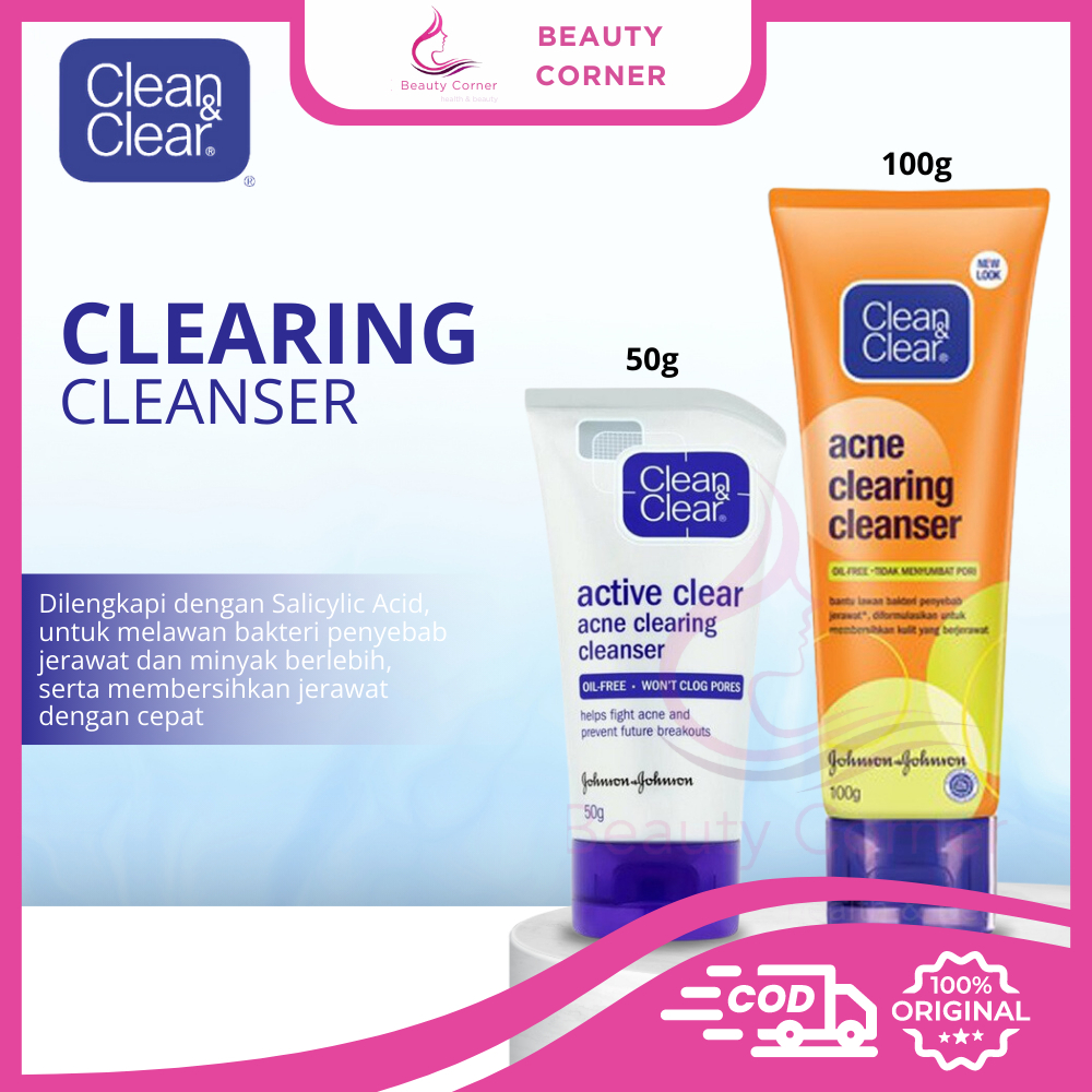 Jual Clean & Clear Acne Clearing Cleanser - Sabun Wajah | Shopee Indonesia