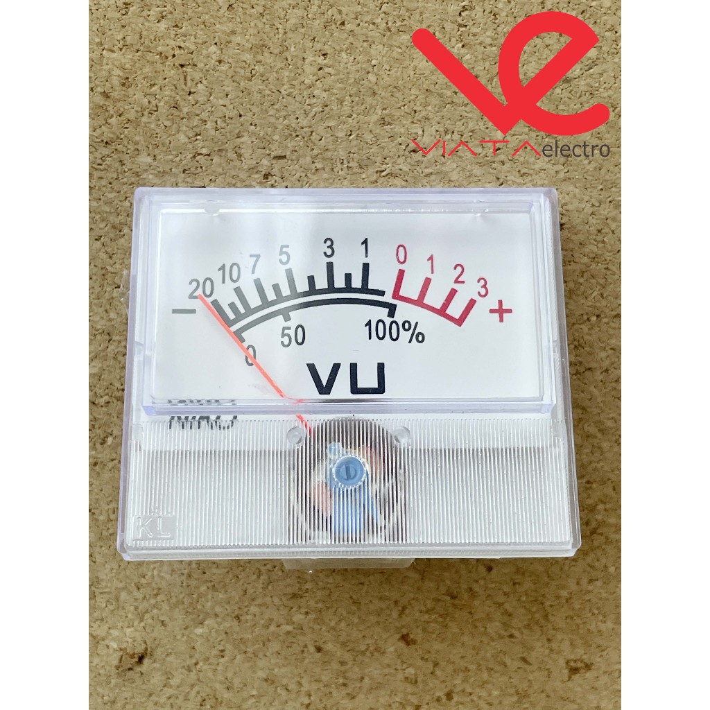 Jual PANEL METER VU DC ANALOG BESAR VU DC BESAR VU METER 5,5 x 4,5 cm ...