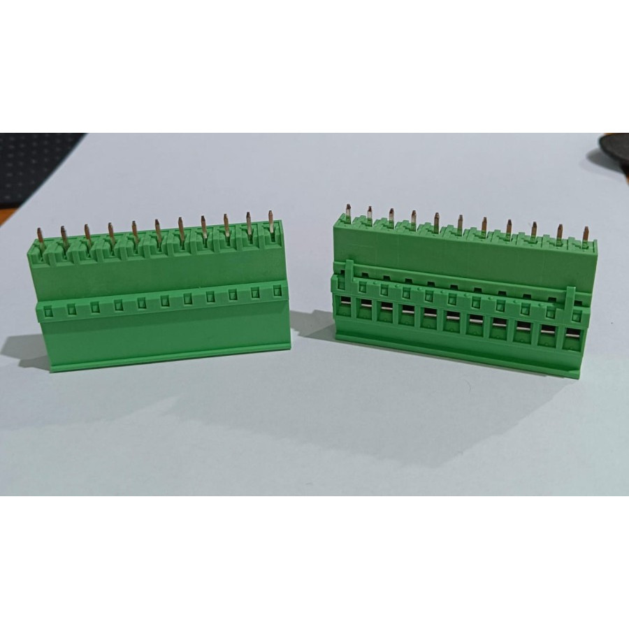 Jual Terminal blok 11 pin 5.08 mm plugable connector konektor hijau ...