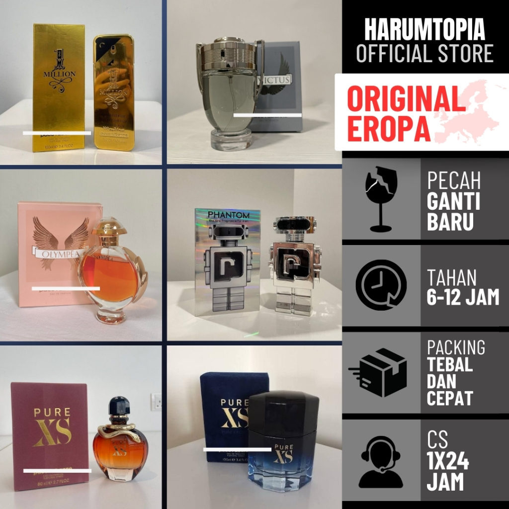 Jual [Original Eropa ] P4C0 R4B4NNE PARFUM 100 ml (Tahan lama / Perfume / Parfume / Original ...