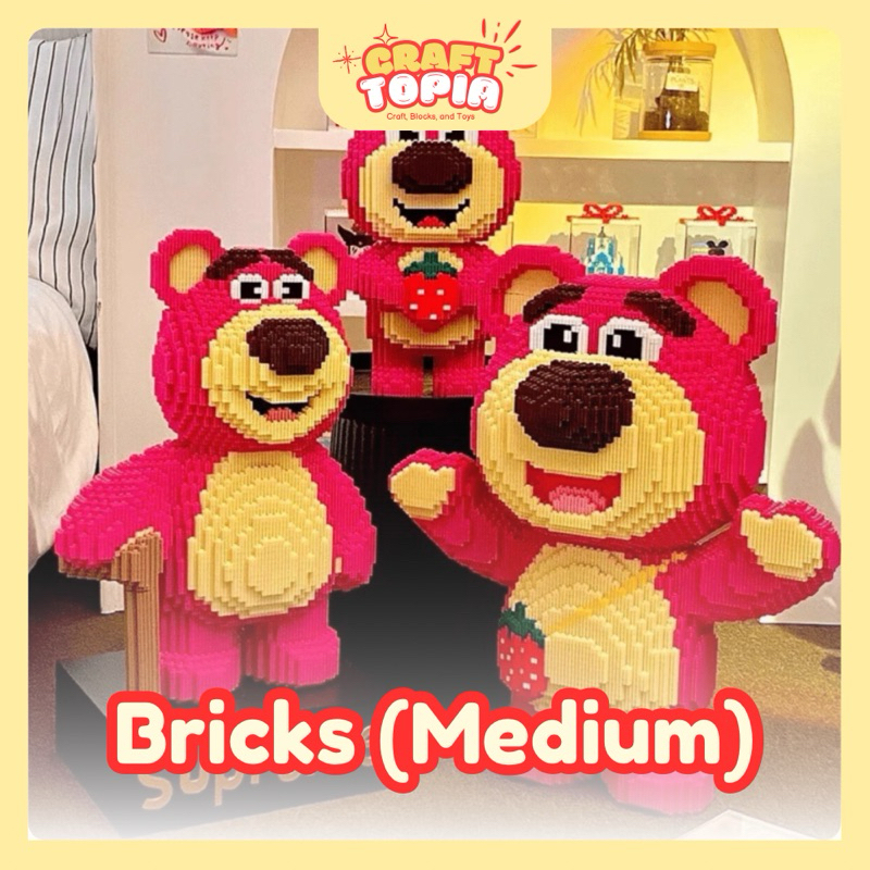 Jual [CRAFTOPIA] Nano Bricks Blocks Medium Lotso Mainan Blok anak susun ...
