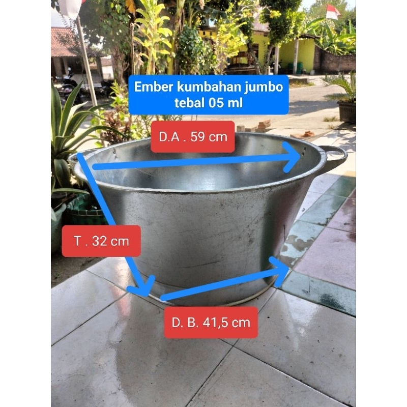 Jual Ember seng jumbo/Baskom jumbo/ ember serbaguna/tebal 05 ml ...
