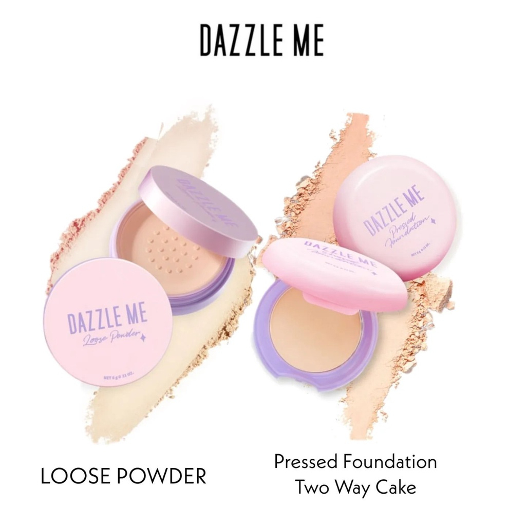 Jual DAZZLE ME Muse Pressed Foundation | Loose Powder| Long Lasting ...