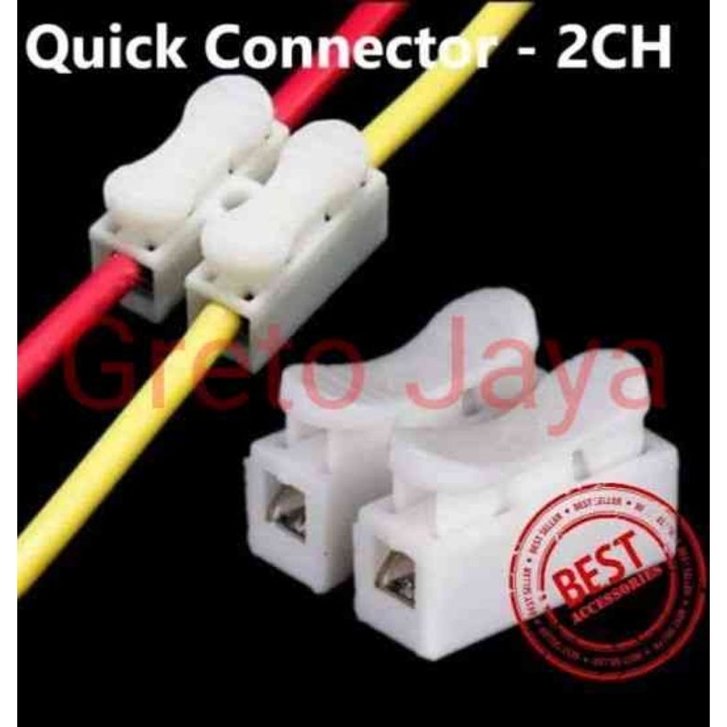 Jual Konektor Penjepit 2 Kabel Listrik Quick Connect Cable Terminal Sambungan Spring System ...