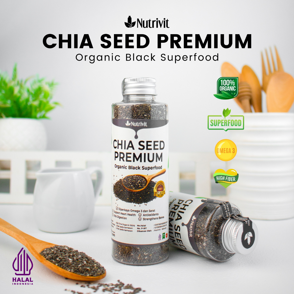 Jual Nutrivit - Chiaseed Organic 100gr - Biji Chia Grade Premium ...