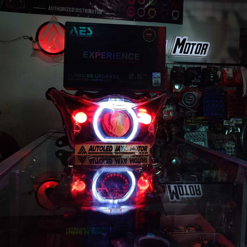 Jual PAKET REFLEKTOR LAMPU DEPAN BILED HONDA BEAT DELUXE DAN BEAT ...