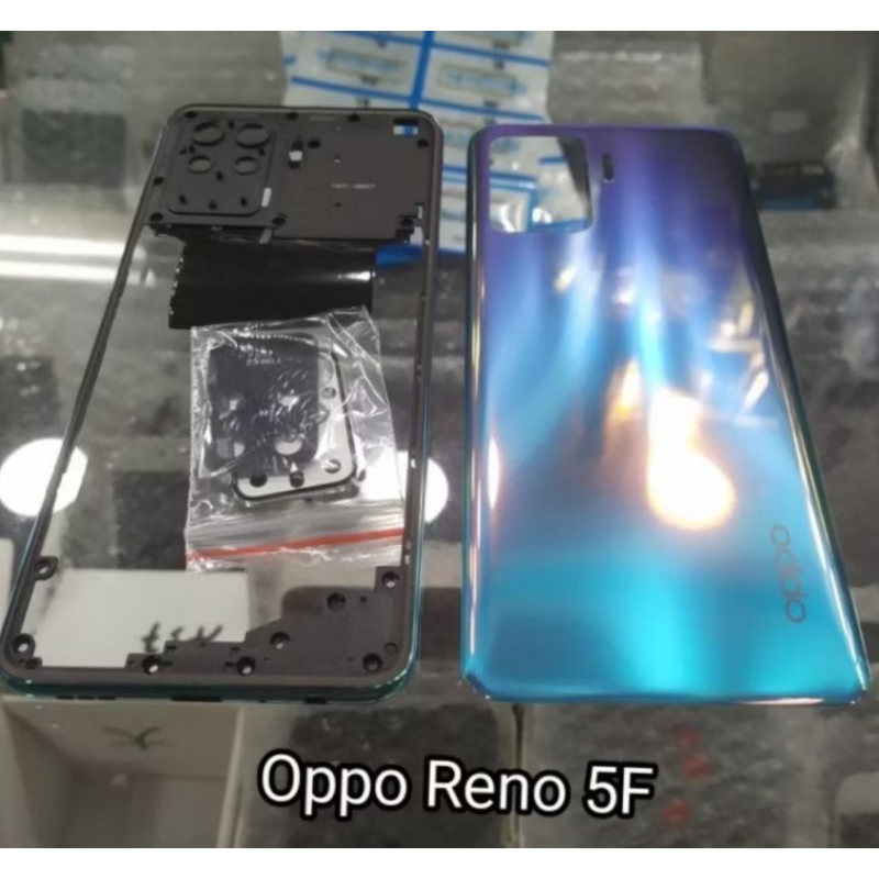 Jual Casing Kessing Hausing Fullset Oppo A94 / Oppo Reno 5F Backdor ...