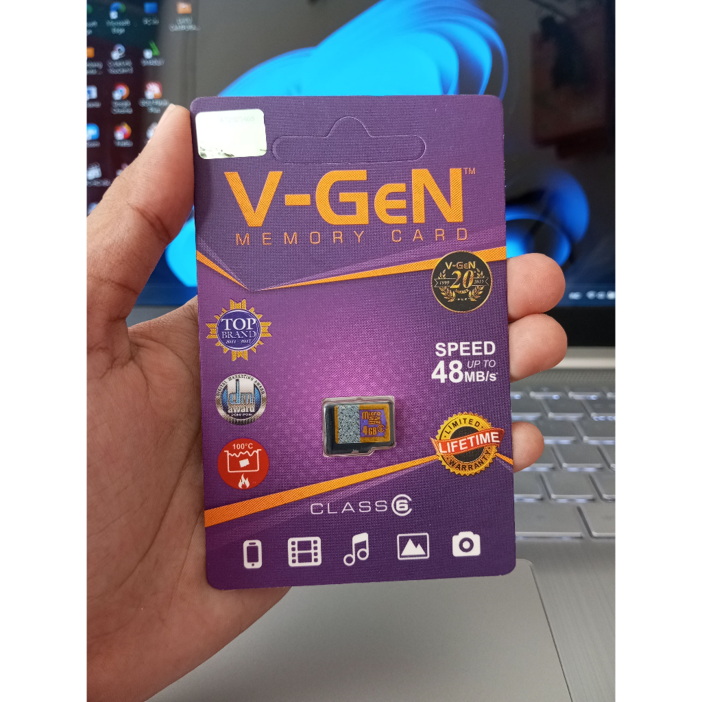 Jual V-Gen Memory Card V-GEN Micro SD 4GB Class 6 Memory HP, Camera ...