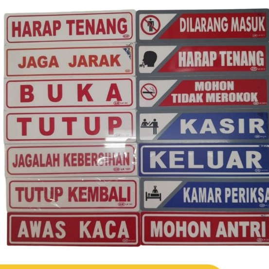 Jual GM Label Akrilik kecil PART 1 || acrylic buka tutup kecil | harap ...