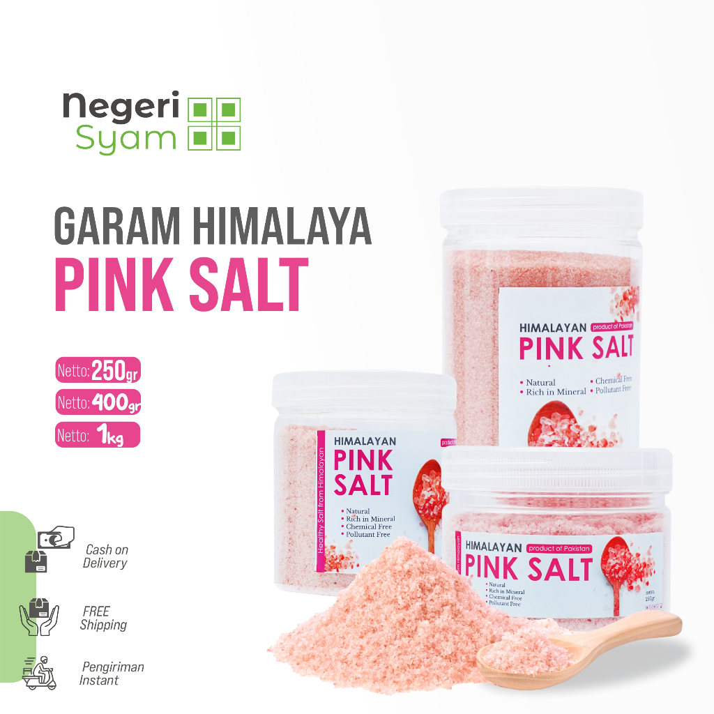 Jual Garam Himalaya Himsalt Premium Original Himalayan Pink Rock Salt ...