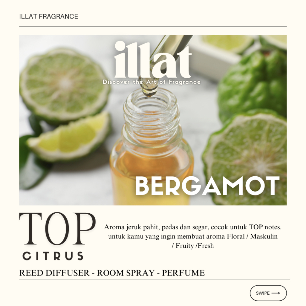 Jual Bergamot Fragrance Oil Perfume / Reed diffuser by ILLAT FRAGRANCE ...
