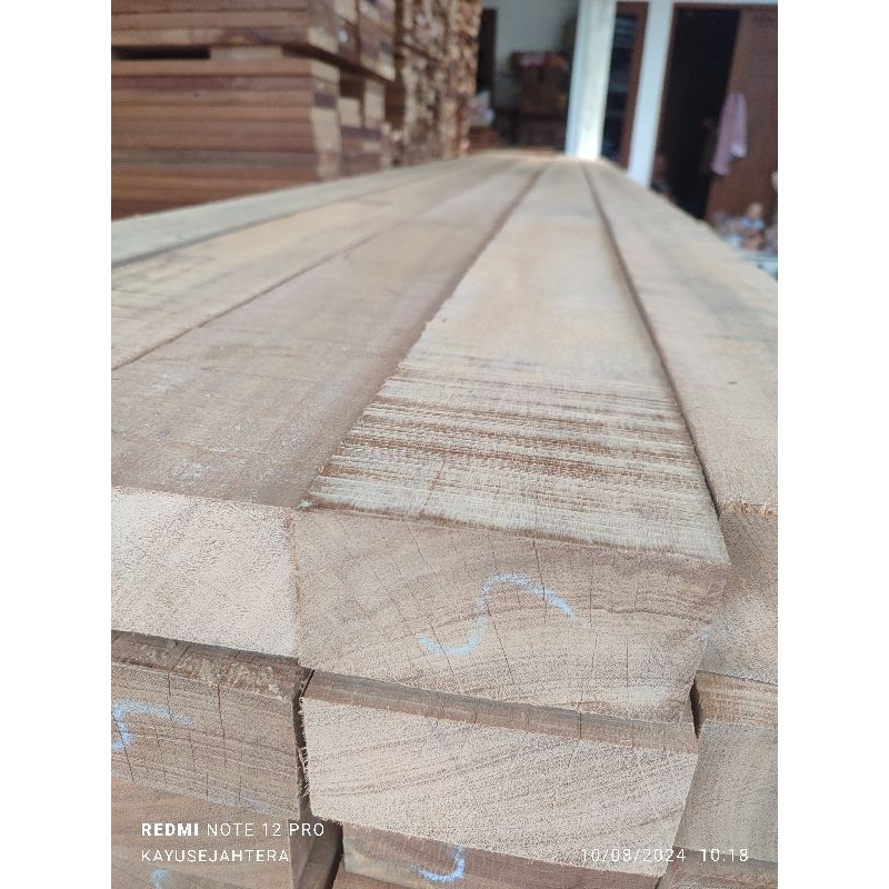 Jual BALOK KAYU BENGKIRAI KALIMANTAN SOLID 5x10 cm Panjang 4 Meter ...