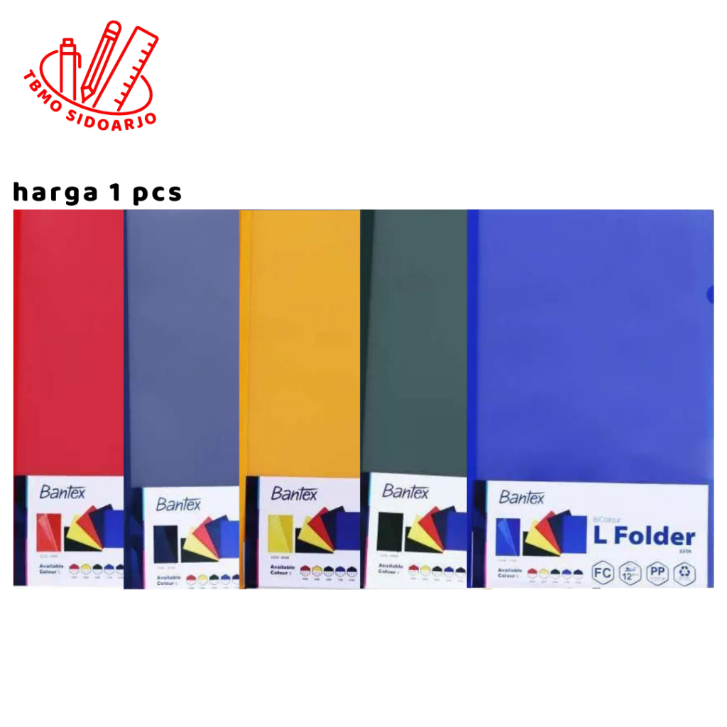 Jual TBMO Map L / Map Plastik Bantex Bicolor Folio 2256 Per Pcs | Shopee Indonesia
