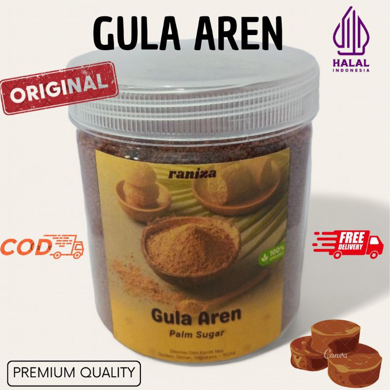Jual Gula Aren Semut Kering Original Kemasan Toples 500 ml | Shopee ...