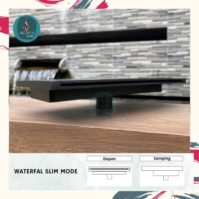 Jual waterfall kolam koi waterfall air terjun aquascape 20 cm | Shopee ...