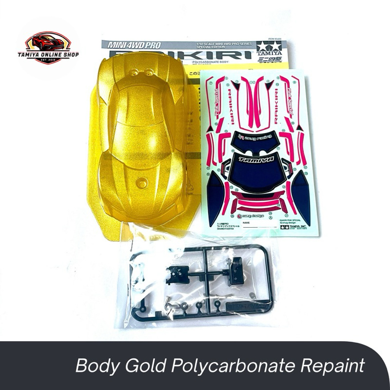 Jual Body Tamiya 95486 Body Raikiri Gold Special Polycarbonate Repaint ...
