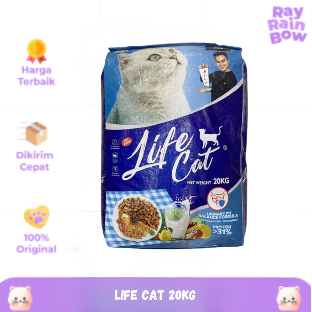 Jual Life Cat Dry Food 20KG Makanan Kucing Premium / Cat Food | Shopee ...