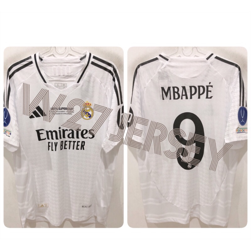 Jual JERSEY PLAYER ISSUE - MAD - R1D HOME 2024-2025 name player Mbappe ...