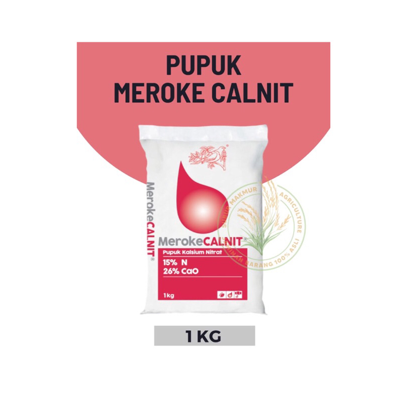 Jual Pupuk Kalsium Nitrat Meroke Calnit 1kg (kemasan 1kg pabrik ...