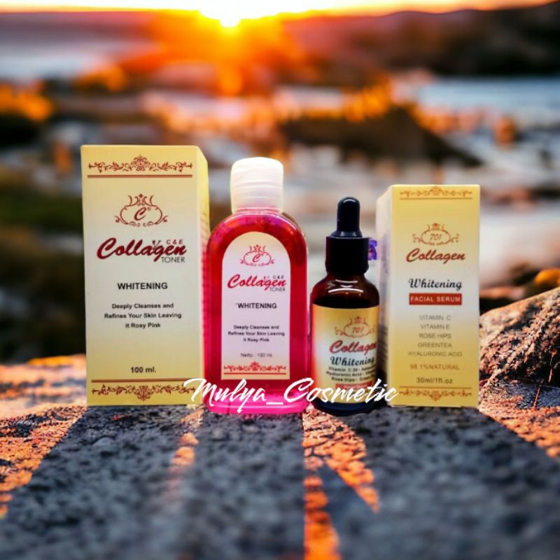 Jual Paket Toner Collagen plus Serum Whitening Collagen | Shopee Indonesia