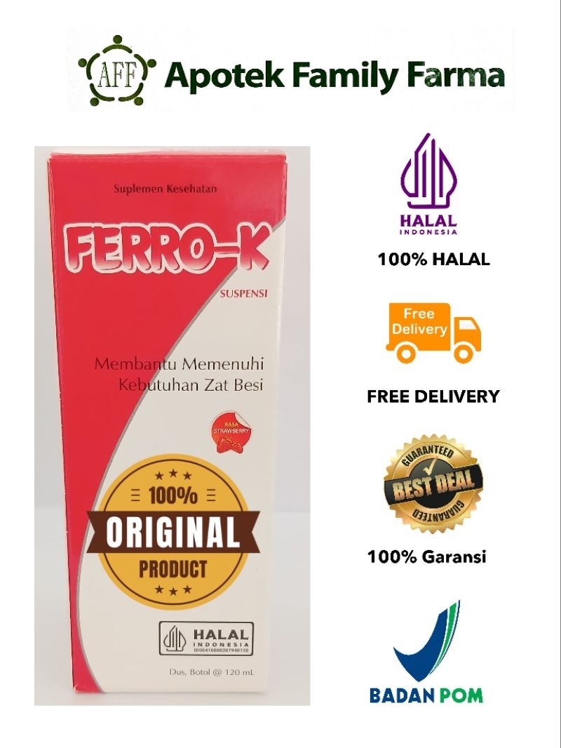 Jual Ferro K Syrup 120 mL - Kebutuhan Zat Besi | Shopee Indonesia