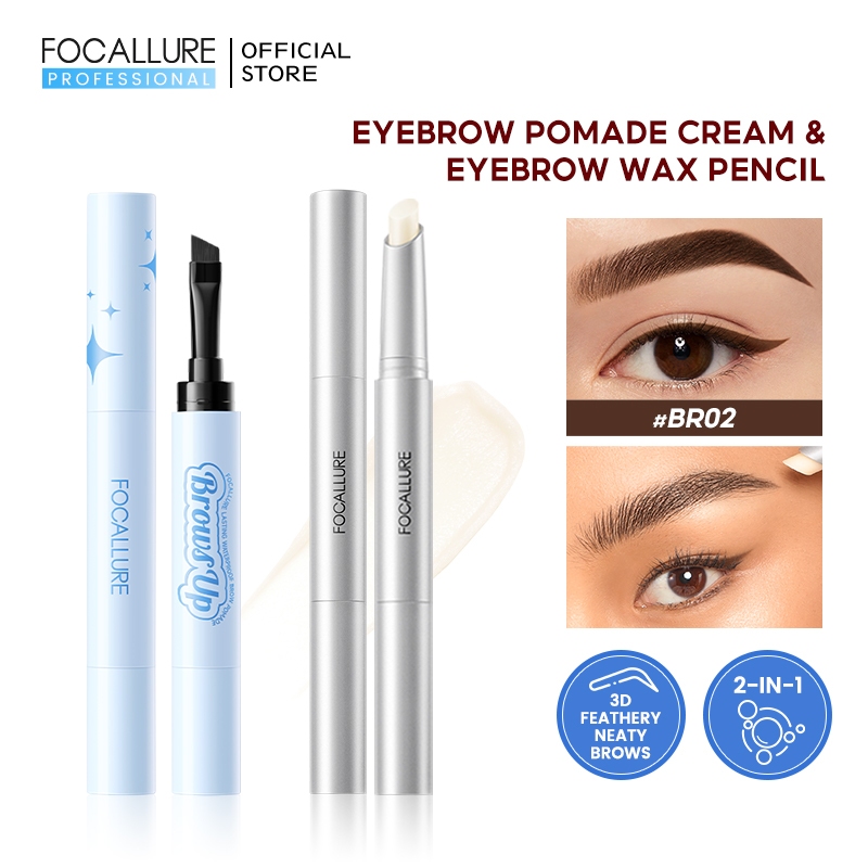 Jual FOCALLURE 2PCS Eye Set Eyebrow Cream & Eyebrow Setting Gel ...
