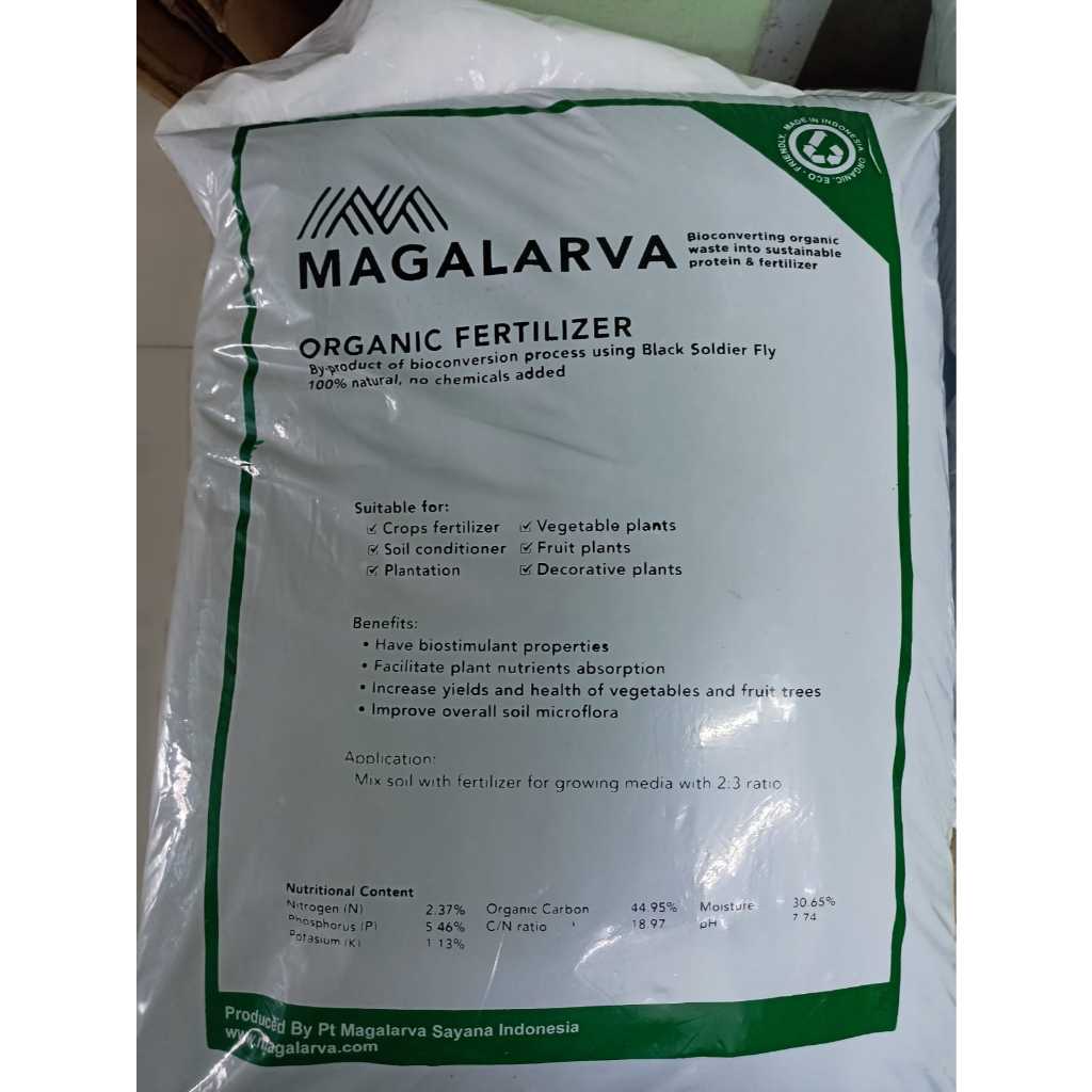 Jual Pupuk Organik Kasgot (Bekas Maggot) 100% Murni Kemasan 5kg ...