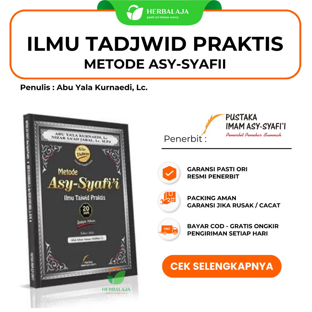 Jual Buku Tajwid Metode Asy Syafii Ilmu Tajwid Praktis Buku Panduan ...
