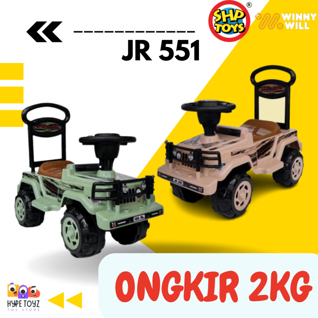 Jual Mainan Anak Mobil Dorong Jeep Ranger JR 551 SHP TOYS | Shopee Indonesia
