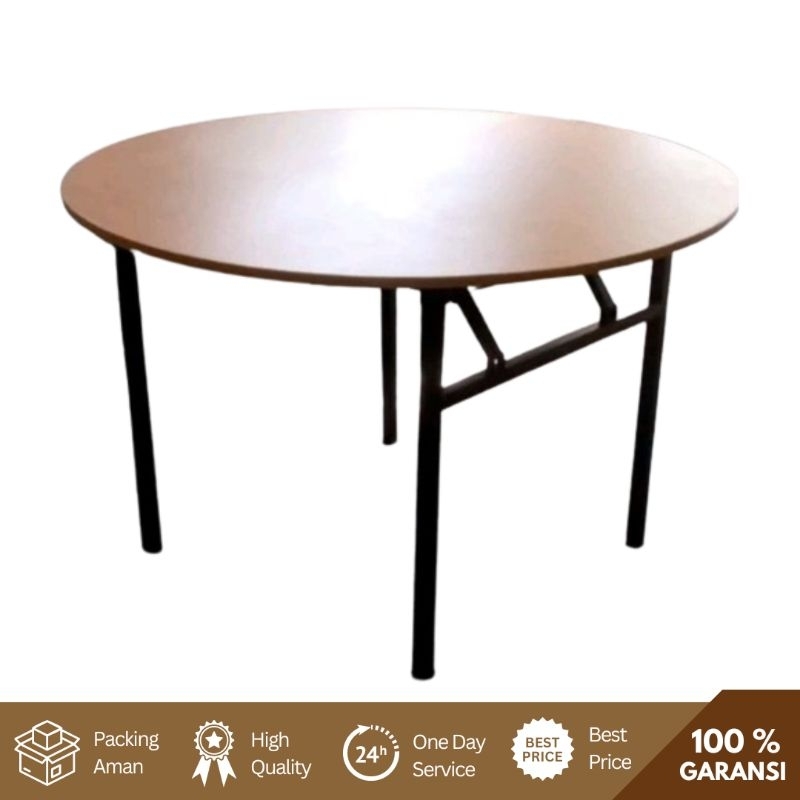 Jual Meja Banquet Meja Rapat Meja Bundar Lipat 70 x 120 | Shopee Indonesia