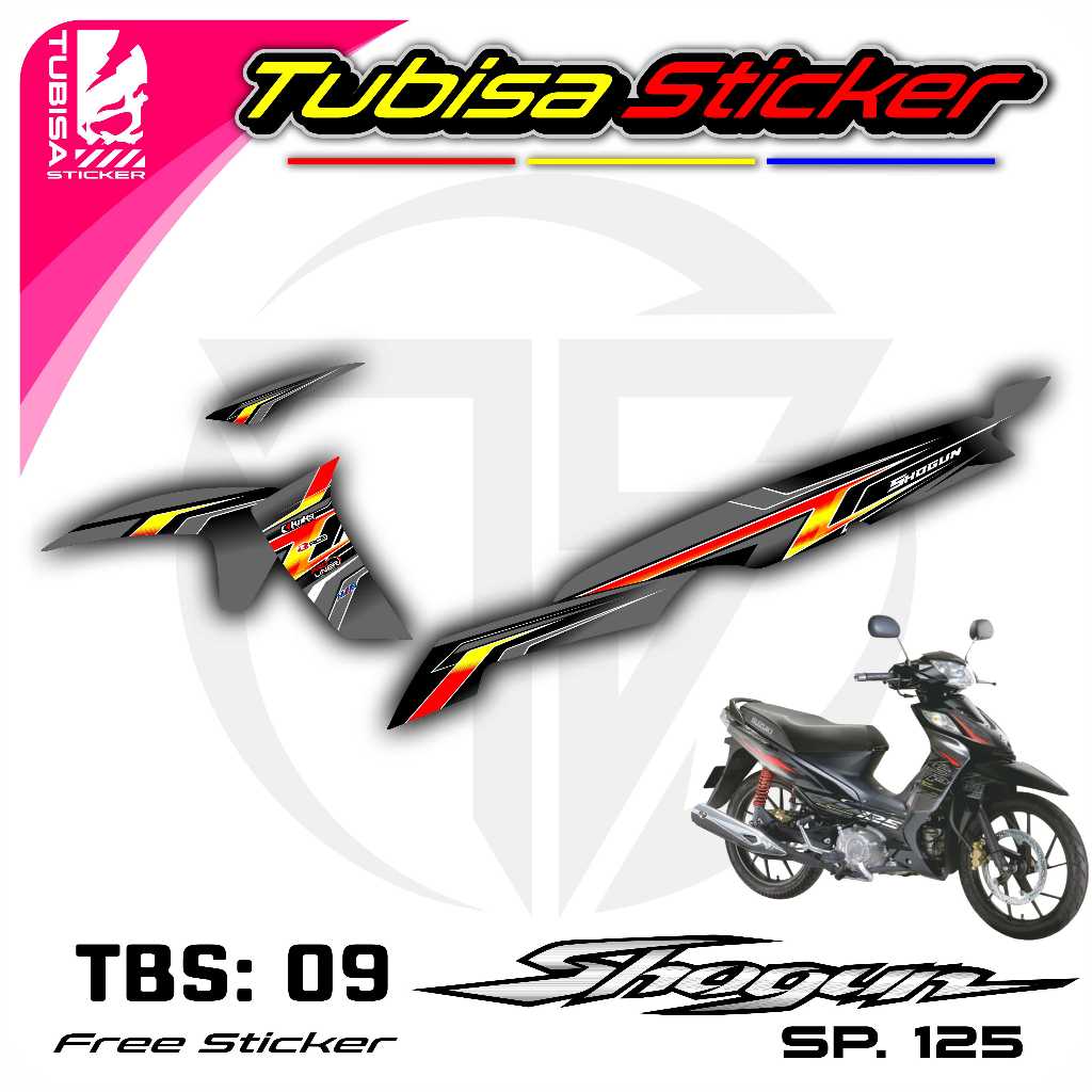 Jual Sticker Striping New Shogun 125 SP- Stiker Striping Variasi Motor ...