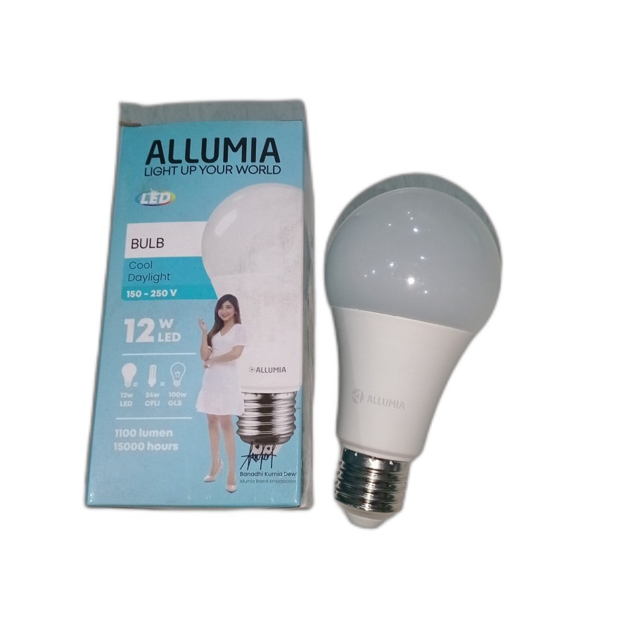 Jual Regular LED Bulb 12W ALLUMIA Bohlam Lampu 12 Watt Cool Daylight ...