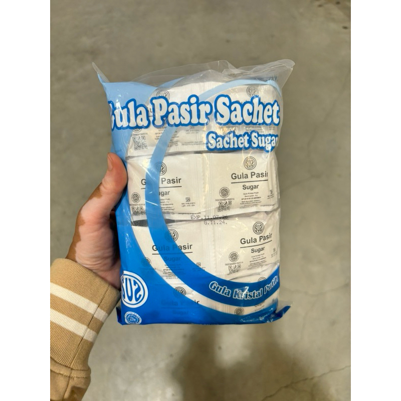 Jual White Sugar Sachet / Gula Putih Sachet isi 100 pcs Gula Hotel ...