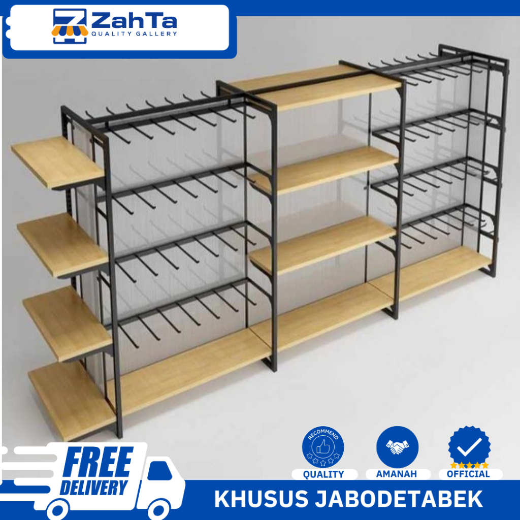 Jual ZAHTA - RAK DISPLAY TOKO MIX ACRILIC DESIGN INDUSTRIAL | Shopee ...