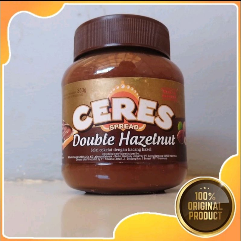 Jual selai ceres spread double hazelnut 350gtam | Shopee Indonesia