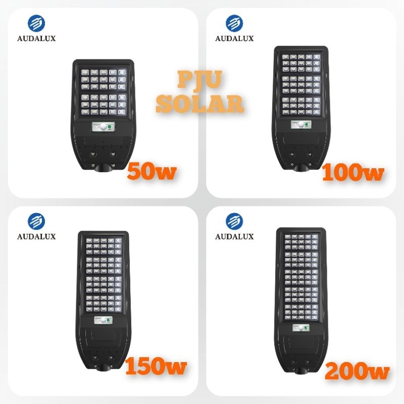 Jual Lampu Penerangan Jalan Umum PJU Solar Cell 50w 100w 150w 200w 50 ...