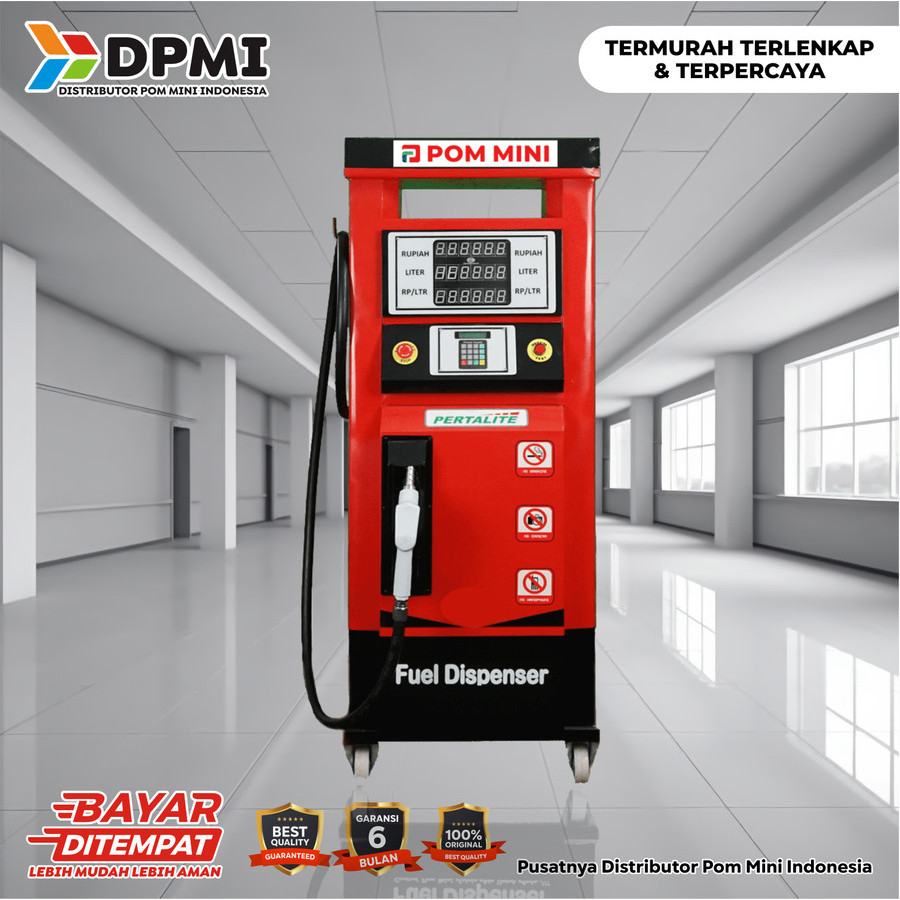 Jual pom mini 1 nozzle 110 liter warna merah hitam | Shopee Indonesia