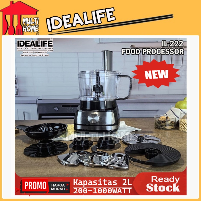 Jual Jumbo Electric Food Processor Multifungsi Idealife IL-222 ...