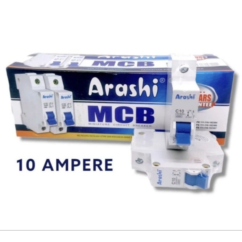 Jual ARASHI MCB 10 6 4 AMPERE Pemutus Listrik | Shopee Indonesia
