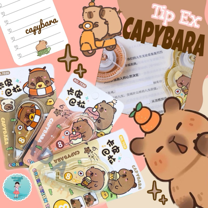 Jual Correction Tape Capybara/ Tip-Ex Kertas Anak Boneka Mainan Sanrio My Melody Kuromi ...