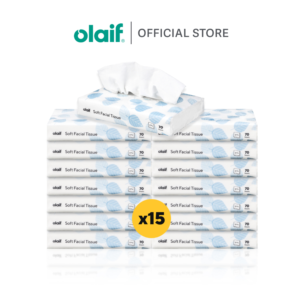 Jual [Bundle 15] Olaif Daily Soft Facial Tissue - Tisu Wajah - 15 Packs ...