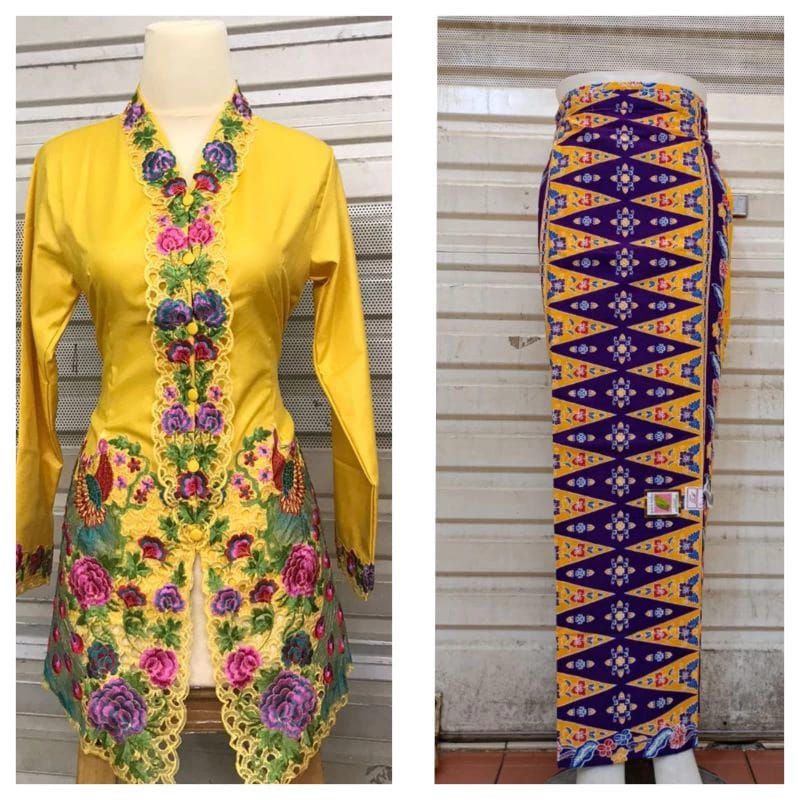 Jual STELAN KEBAYA ENCIM BORDIR TERBARU // ENCIM BORDIR MODERN // SET ...