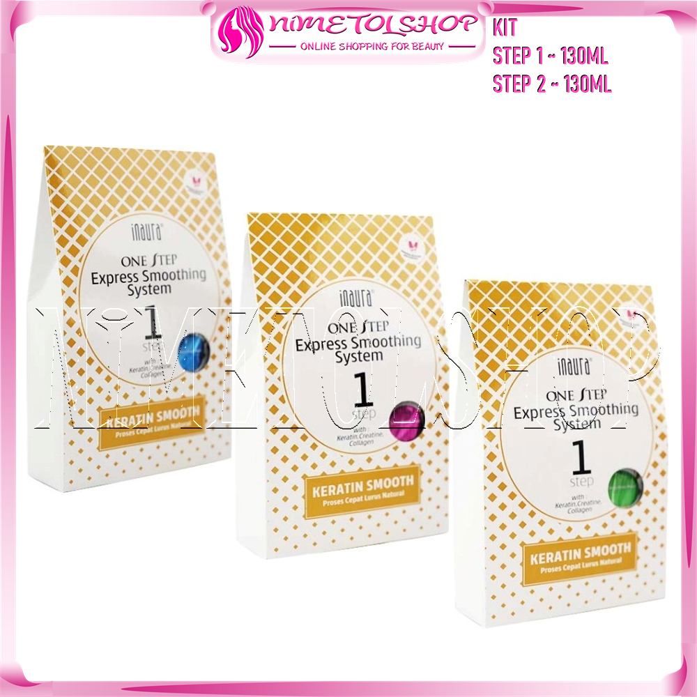 Jual (KIT) INAURA One Step Express Smoothing 130gr Obat Pelurus Rambut ...
