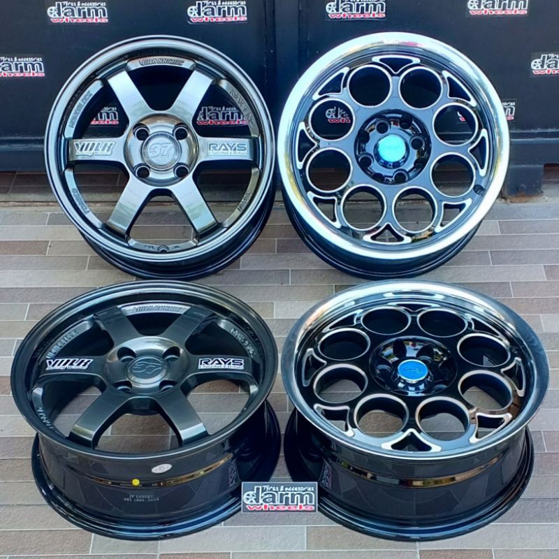 Jual velg te37 dan weld racing model baru cocok buat mobil brio, agya ...