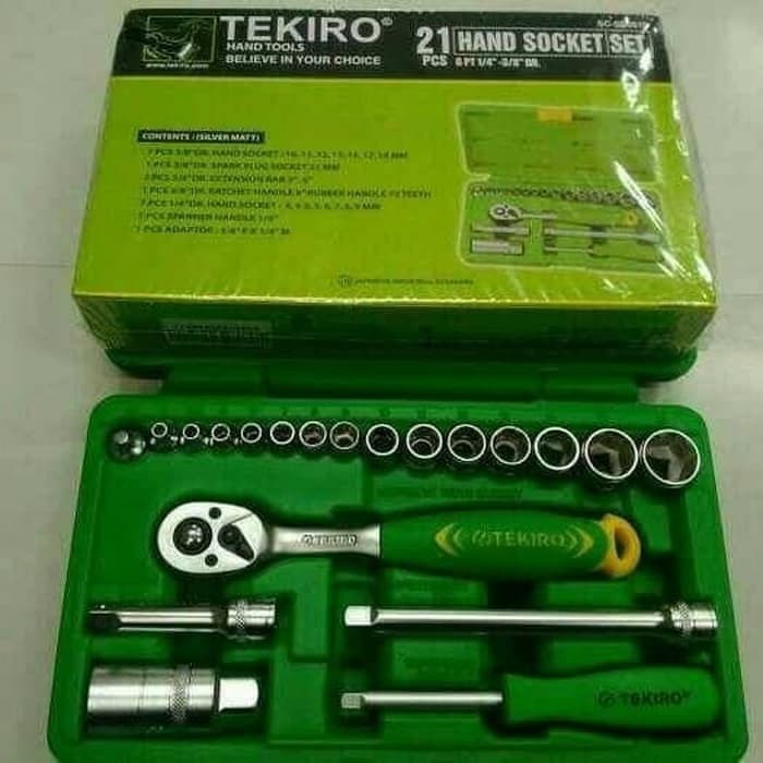 Jual TEKIRO KUNCI SOCK SET 1-4 DR 21 PCS 6 PT PLASTIK TEKIRO SC-SE0610 ORIGINAL 100% TEKIRO ...