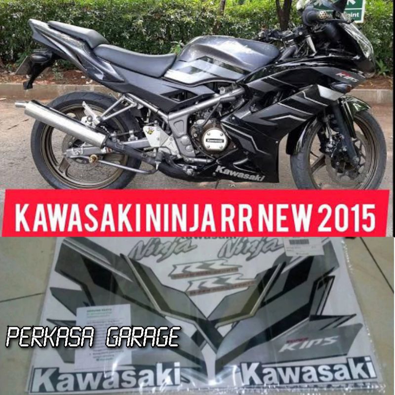 Jual stiker striping NINJA RR NEW LIMITED EDITION tahun 2015 warna abu ...