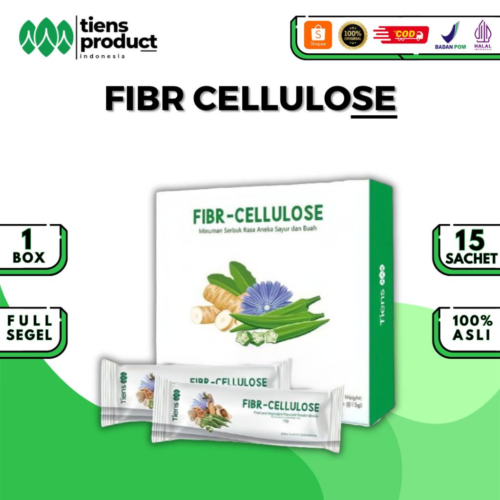 Jual TIENS Fibr Cellulose | Minuman Serbuk Rasa Sayur Dan Buah | Bantu ...