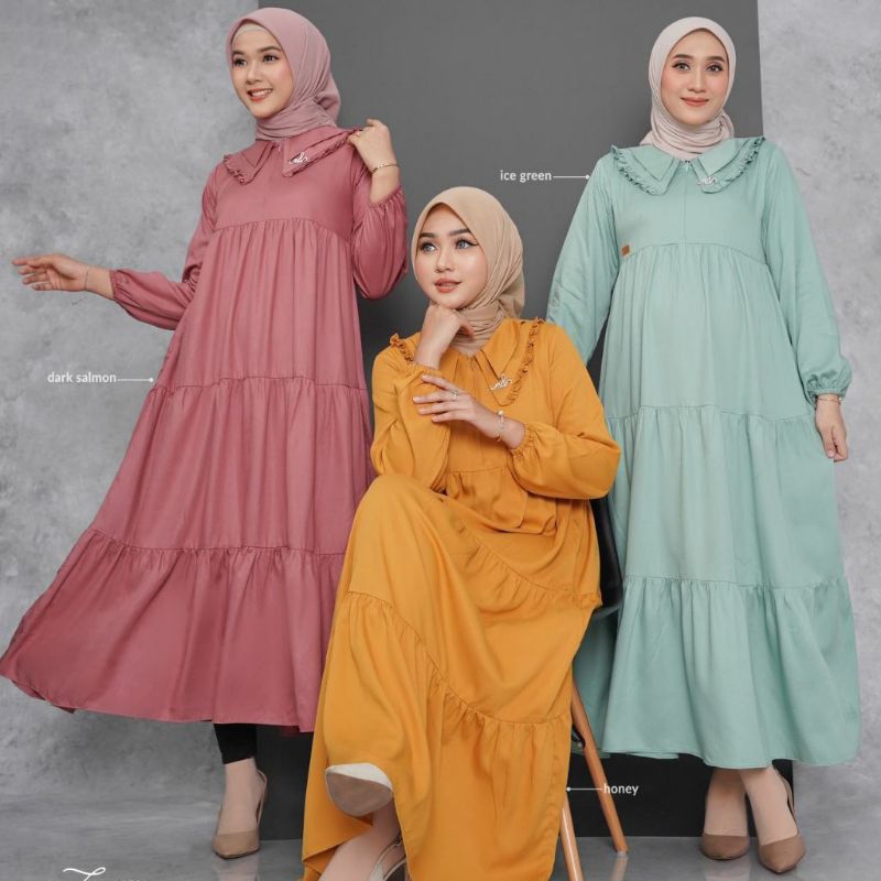 Jual MD101| ZOYA MIDI / CLARA MIDI by Nadheera Luxury [ NEW - ND Plain Series ] Midi Nadheera ...