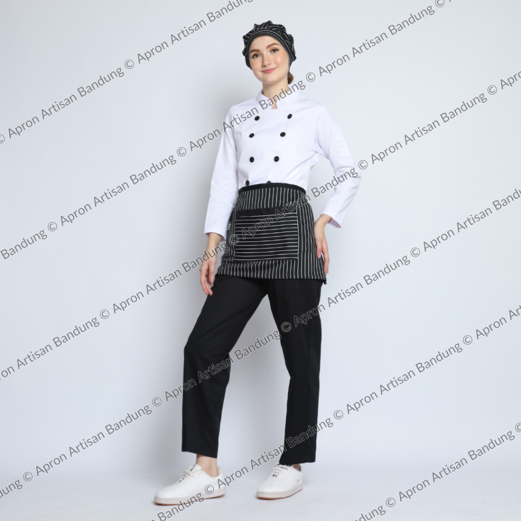 Jual Apron Celemek Mini Salur Bahan Corduroy Suede Praktis dan Elegan ...