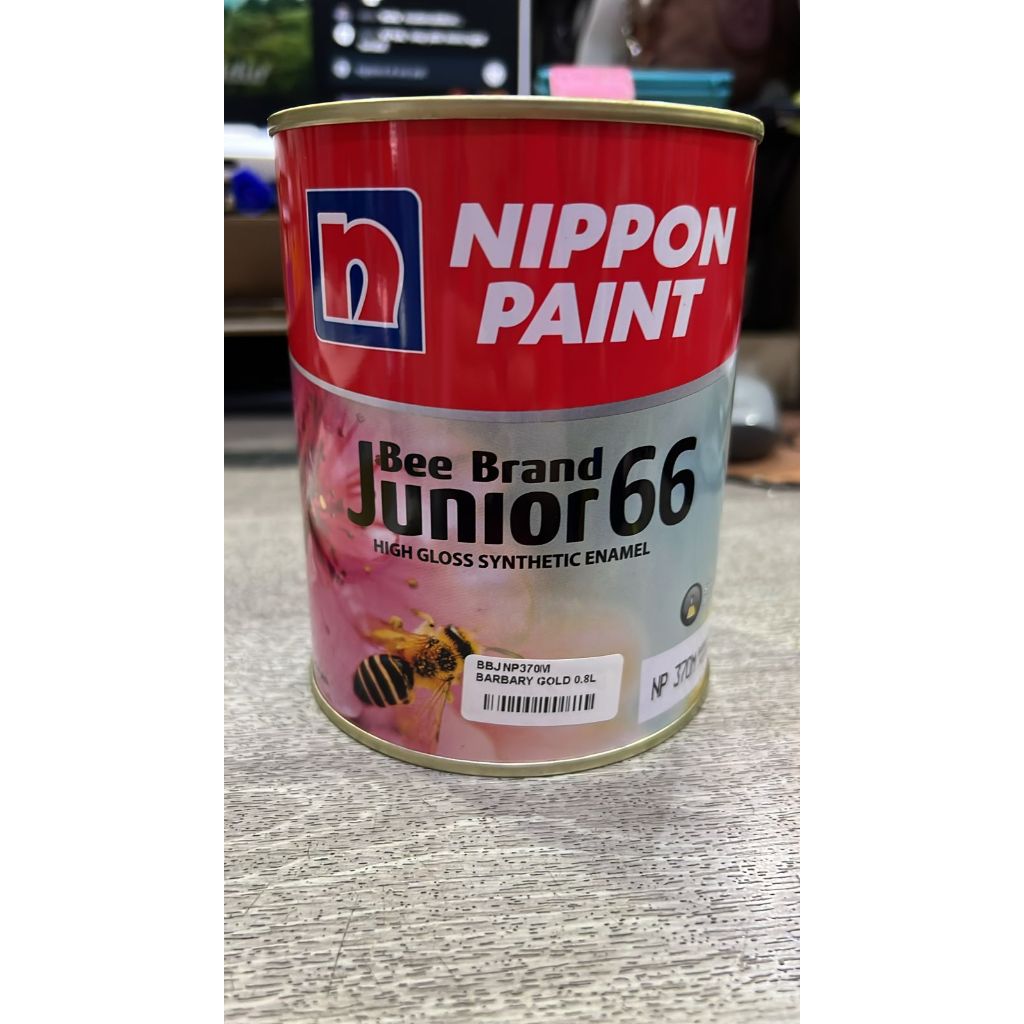 Jual NIPPON PAINT BEE BRAND JUNIOR 66 , CAT MINYAK - CAT BESI, KAYU, KUSEN 0,8 Liter | Shopee ...